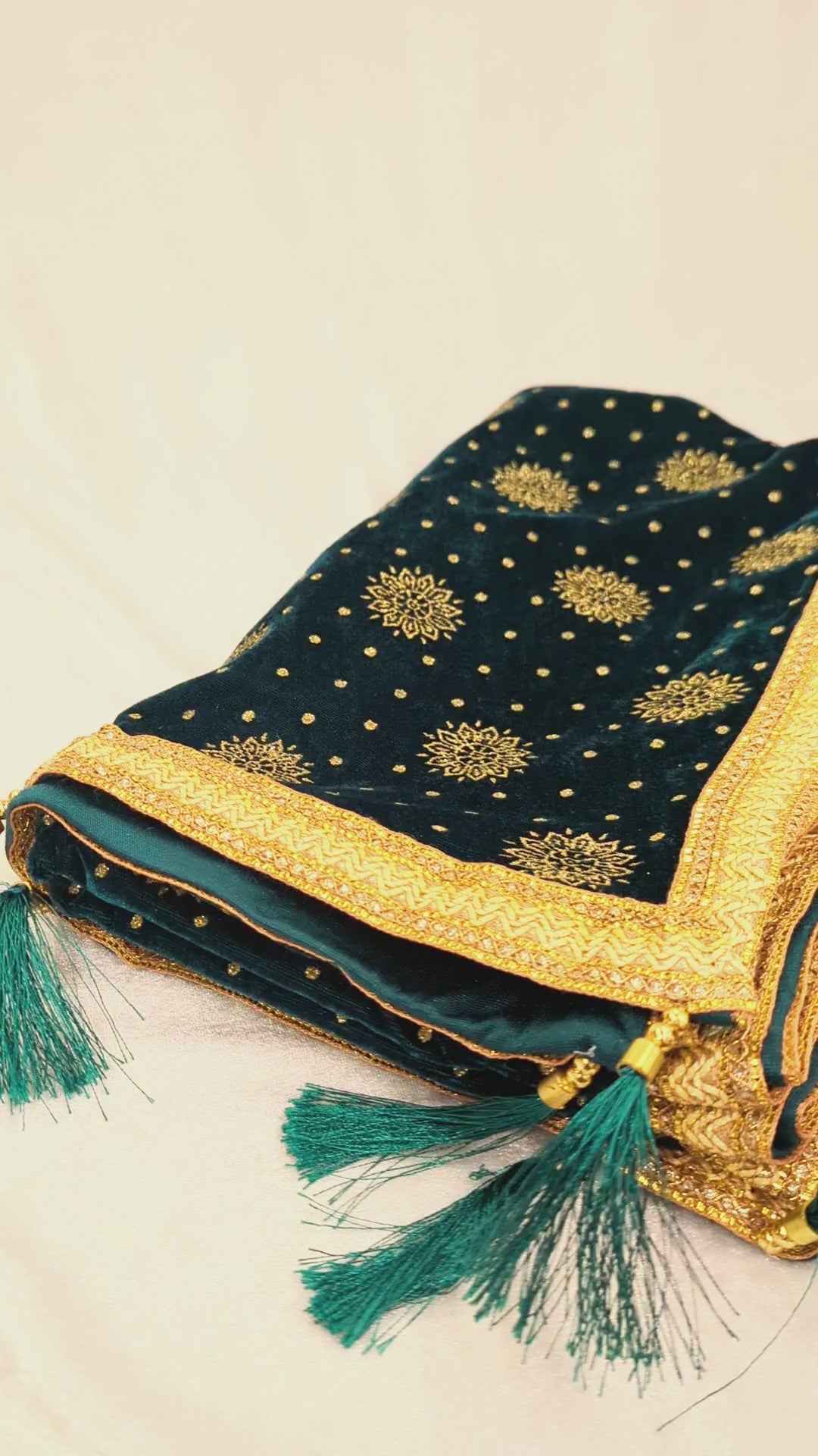 Men's Teal Velvet Shawl – Milnah